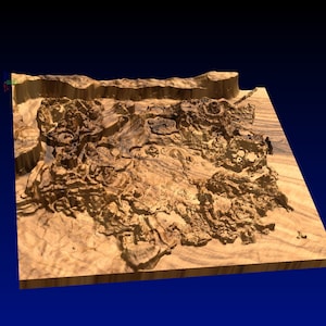 Zelda Breath of the Wild Topographic Map for CNC Carving and 3d ...