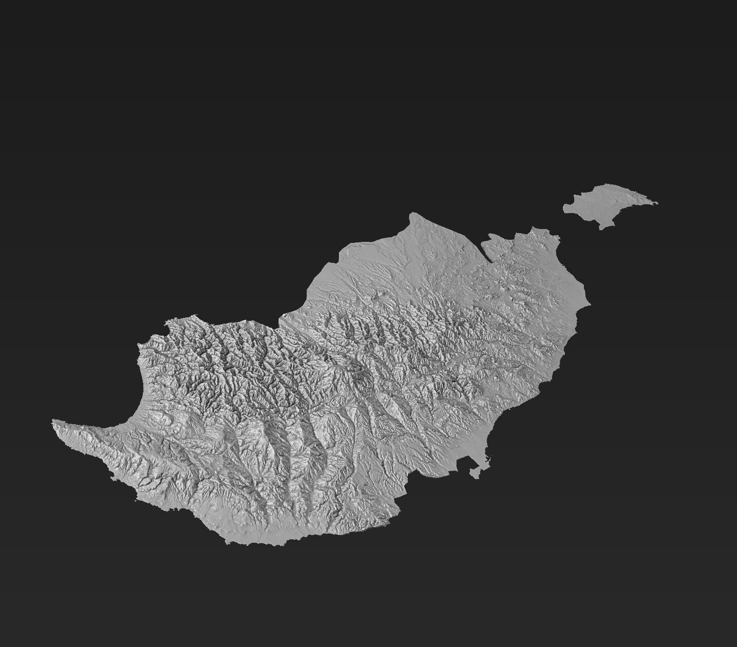 Cyprus HD Topographic Terrain 3D Model STL Map Model for CNC - Etsy