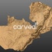Kuwait HD Topographic Terrain 3D Model STL Map Model for CNC Milling ...