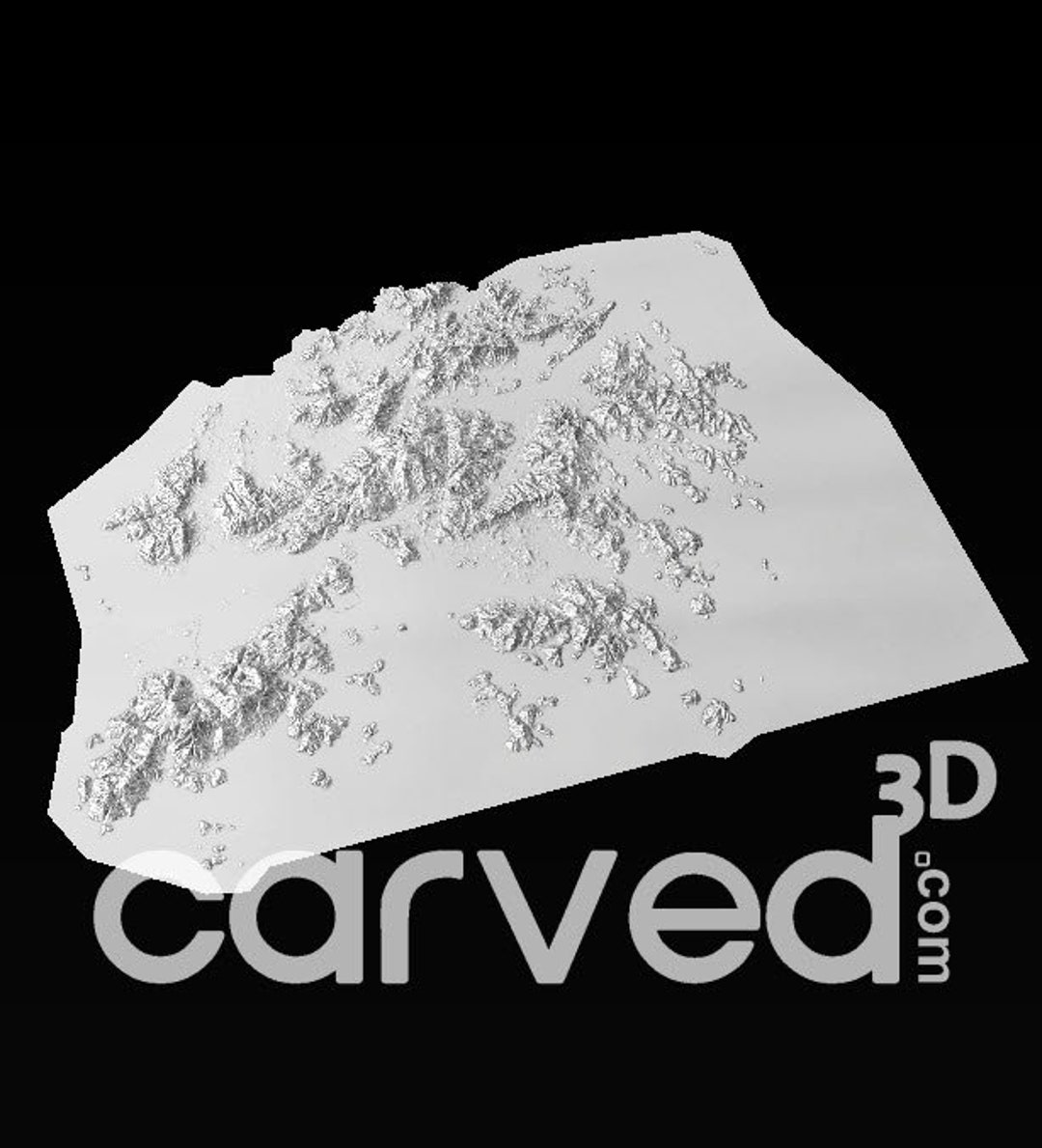 Hong Kong HD Topographic Terrain 3D Model STL Map Model for CNC Milling ...