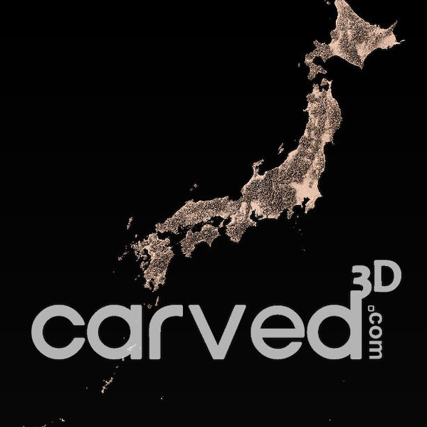 Japan 3d Map Stl - Etsy