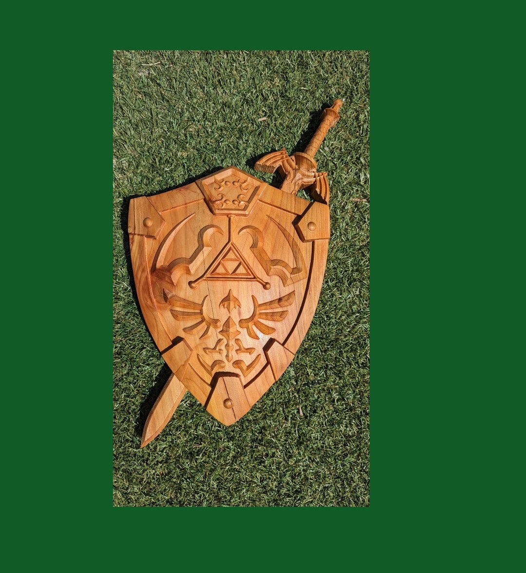 Zelda Hyrule Shield and Mastersword Aproximately 12x19 - Etsy