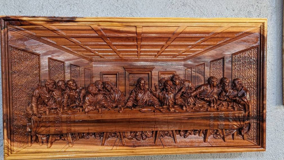 The Last Supper 3d Model Stl Model For Cnc Milling And Printing Etsy