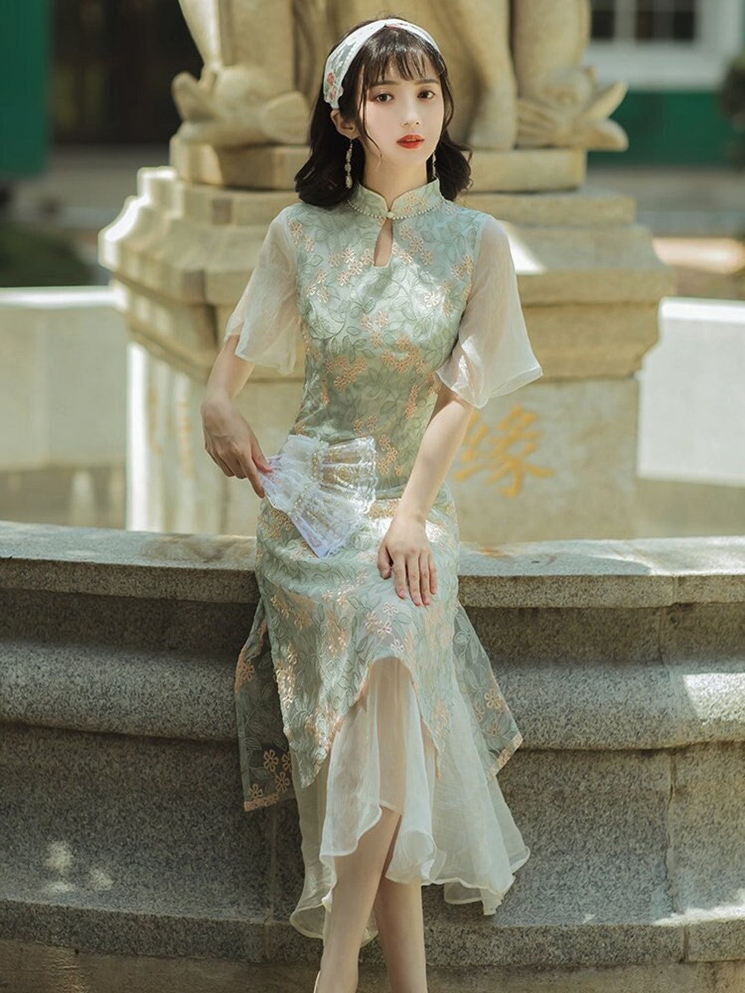 Traditional Chinese Dress Green