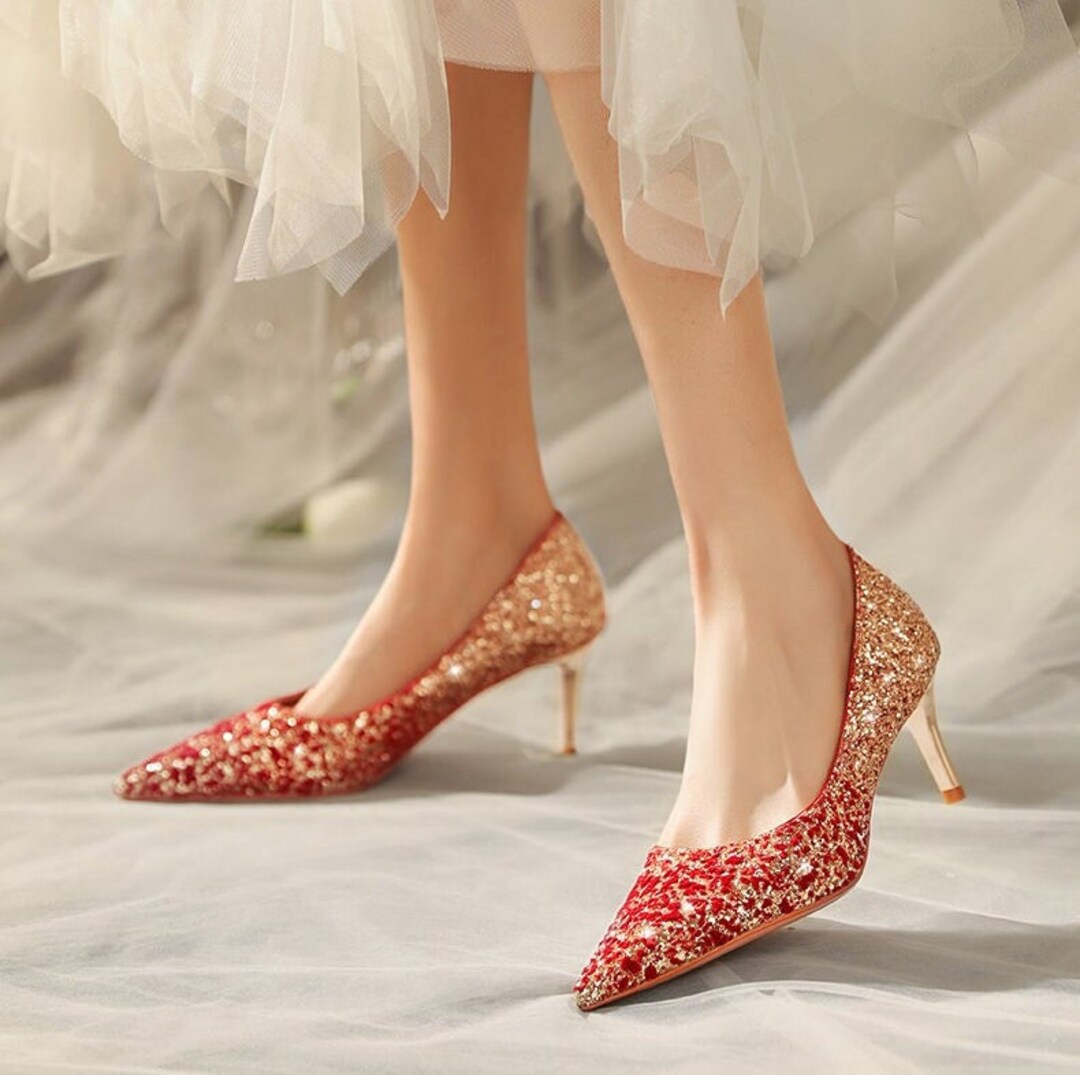 Jimmy Choo Red Wedding Shoes