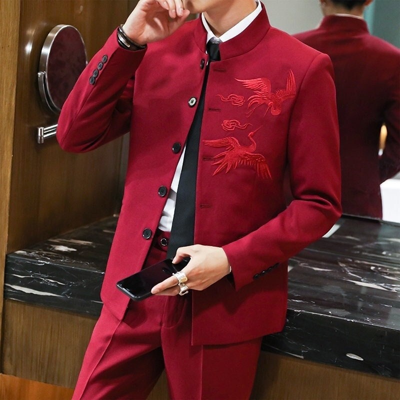 Chinese Collar Suits For Men