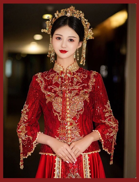 Chinese Wedding Dress Gold