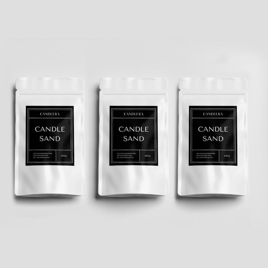 3-pack Candle Sand Set, 1.95 Kg/4.2 Lb Total With 60 Wicks: Pearled ...