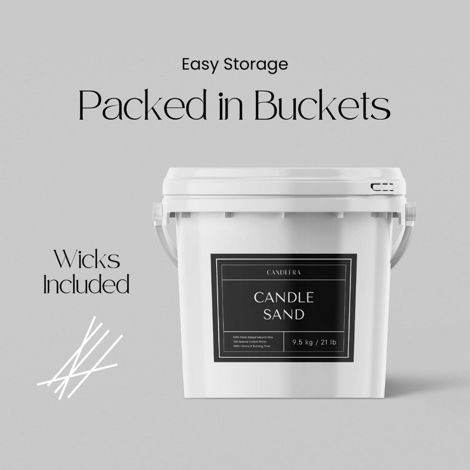 Bulk Candle Sand for Events, Sand Wax Buckets + Wicks for Wedding Decor ...