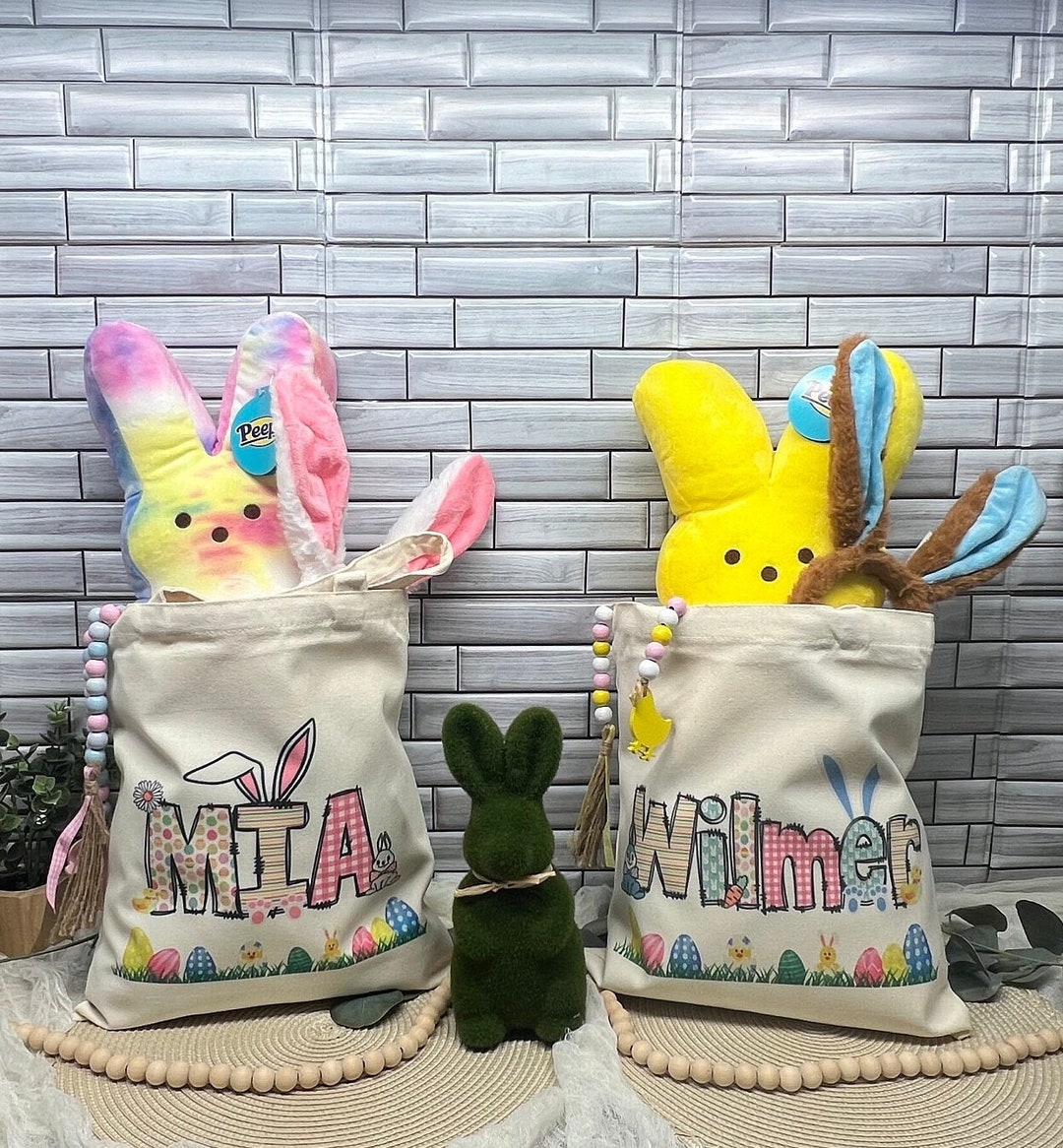 Personalized Easter Tote Bag, Easter Bags, Easter Egg Hunt, Easter Boy ...