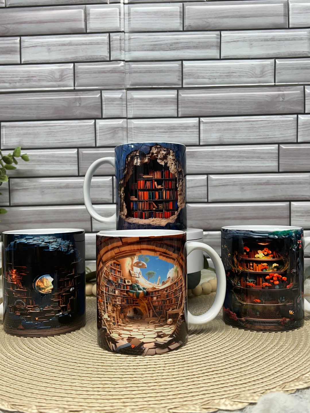 3D Book Coffee Mug, Book Lover, Gifts for Her, Birthday Gifts, Library ...