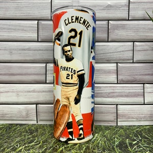 Roberto Clemente 20oz Tumbler, Baseball Cup, Number 21, Roberto ...