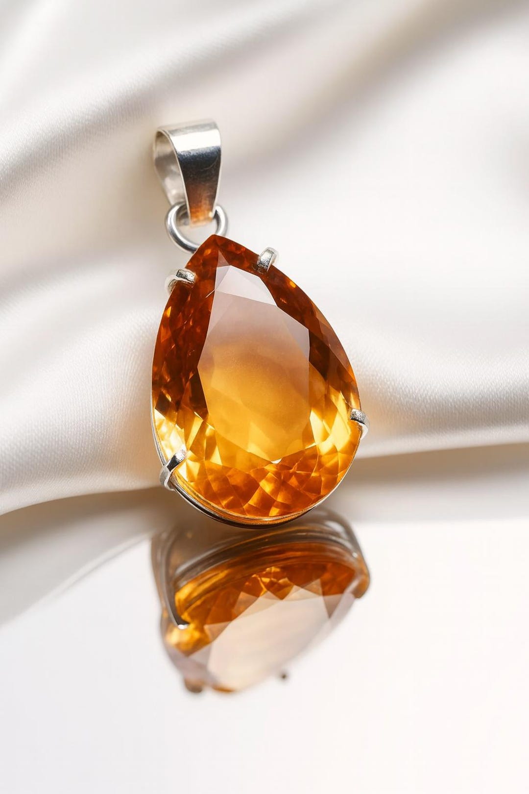 25.56 Ct Yellow Sapphire Pear Cut Loose Gemstone, Natural Sapphire for ...