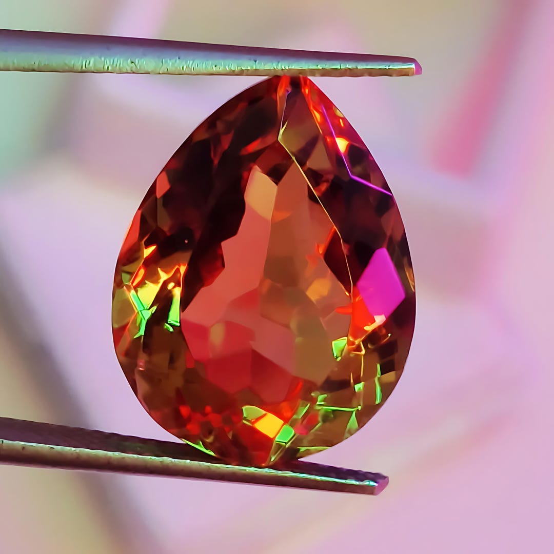 Natural Alexandrite Color Changing Diaspore Gemstone 15.70 Ct Pear ...