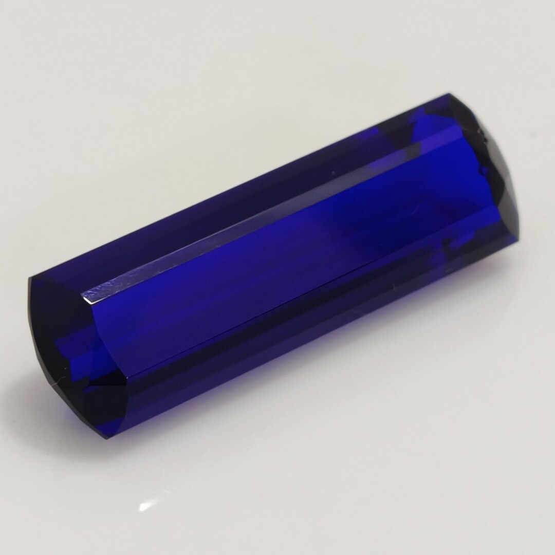Hydro Tanzanite Pencil Gemstone: 47 Carat Blue Stone, 45x13 Mm - Etsy