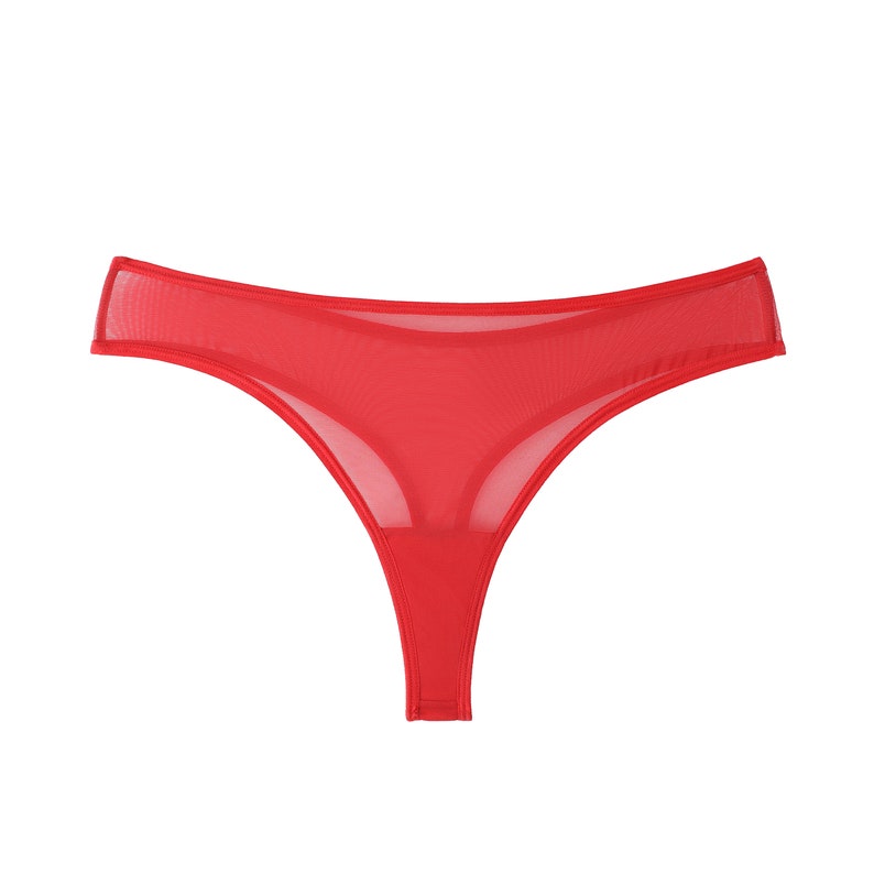 Mesh Single Layer Thong Seamless Mesh Thong 5 Colors Party Lingerie Xs 2xl Mesh Thong See
