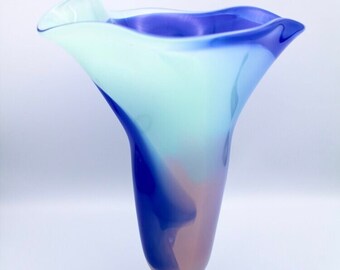 Glass Wave Vase - Etsy