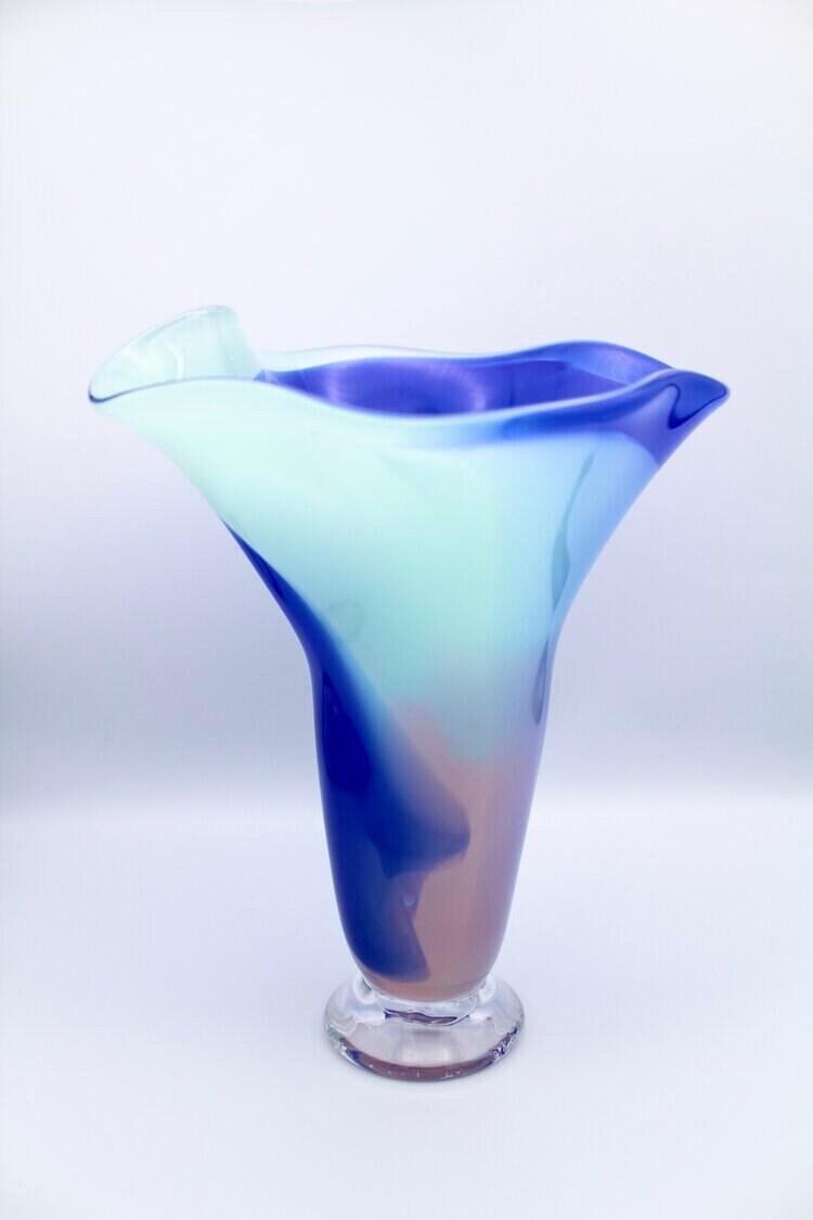 Blue Wave Vase - Etsy