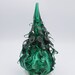 Blown Glass Pine Tree Sculptures in Winter Green - Etsy