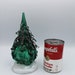 Blown Glass Pine Tree Sculptures in Winter Green - Etsy