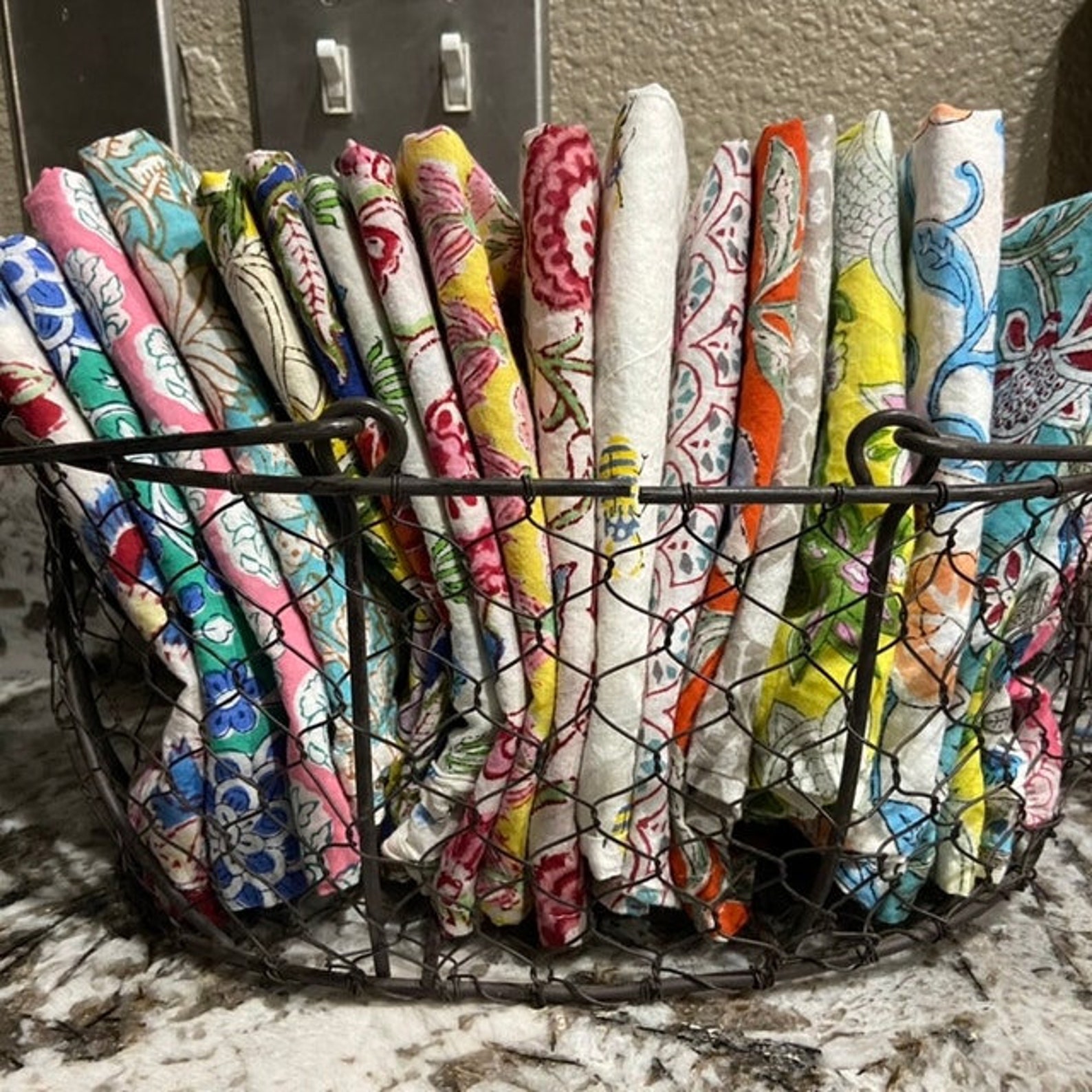 100pc Wholesale Lot of Napkins Set Cotton Hand Printed Mix and - Etsy