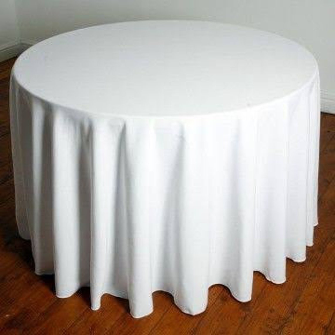 ROUND TABLE CLOTH 100% Cotton White Round Table Cloth Custom - Etsy