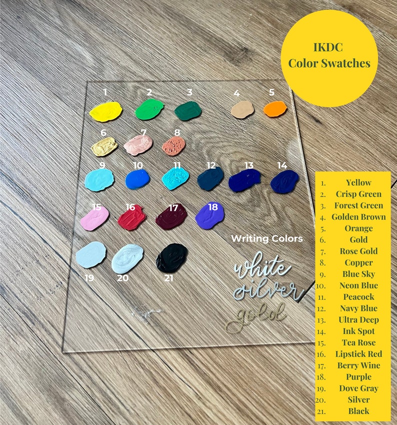 Small Acrylic Sign | Painted Back Acrylic Sign | Wedding Acrylic Sign ...