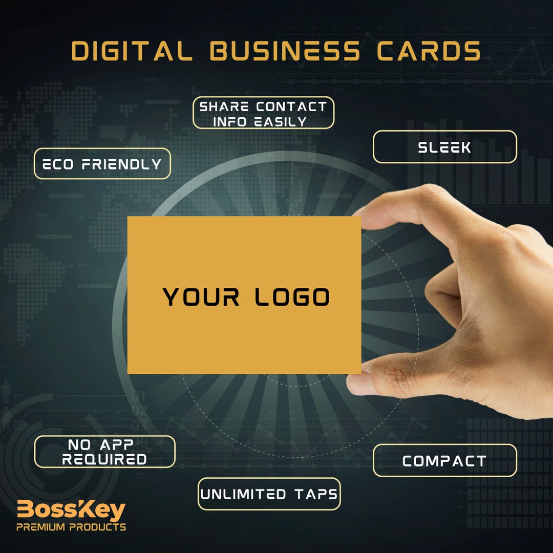 Custom Smart NFC Business Card, Contactless Business Card, NFC Business ...