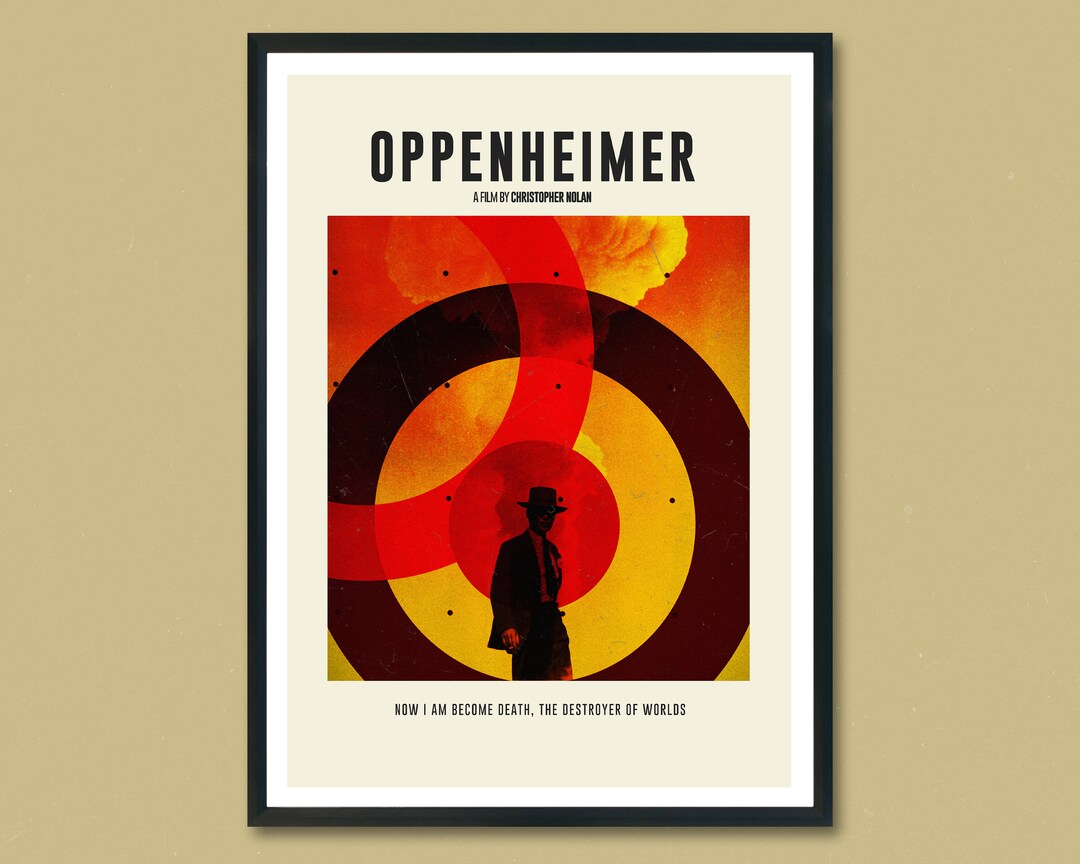 Oppenheimer Movie Poster Print, Home Decor, Inspired Print, Retro ...