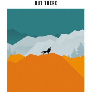 Fantastic Mr Fox Inspired Poster Print Digital, Retro Modern, Vintage ...