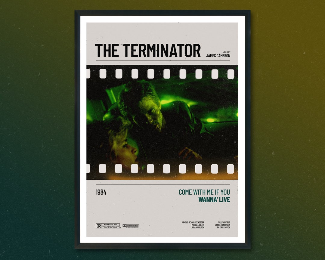The Terminator Movie Poster, Cinema Art, Film Poster, Movie Scene ...