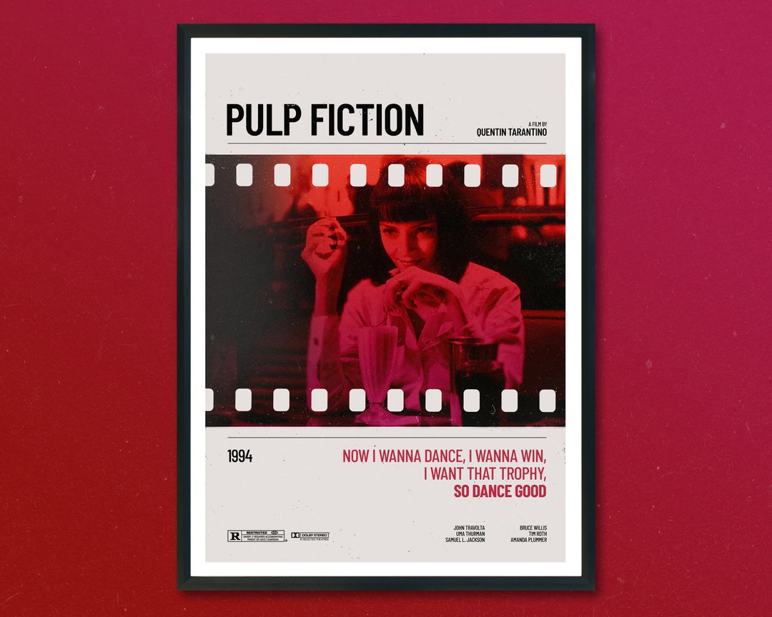 Pulp Fiction Movie Poster, Cinema Art, Film Poster, Movie Scene ...