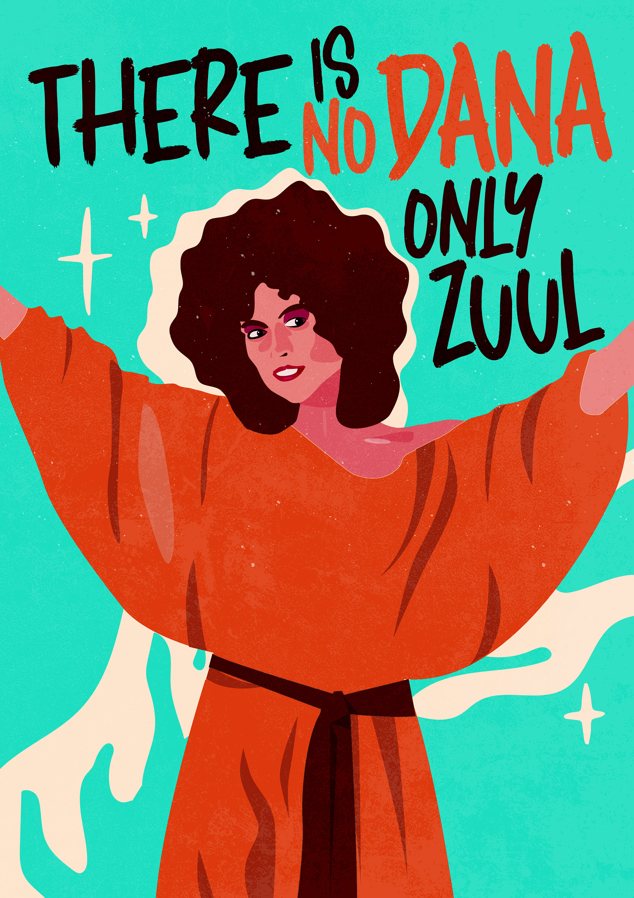Buy Ghostbusters Dana Zuul Movie Poster Print, Illustration, Art Print ...