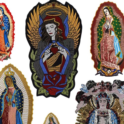 Virgin of Guadalupe Embroidered Patch Iron on Applique - Etsy