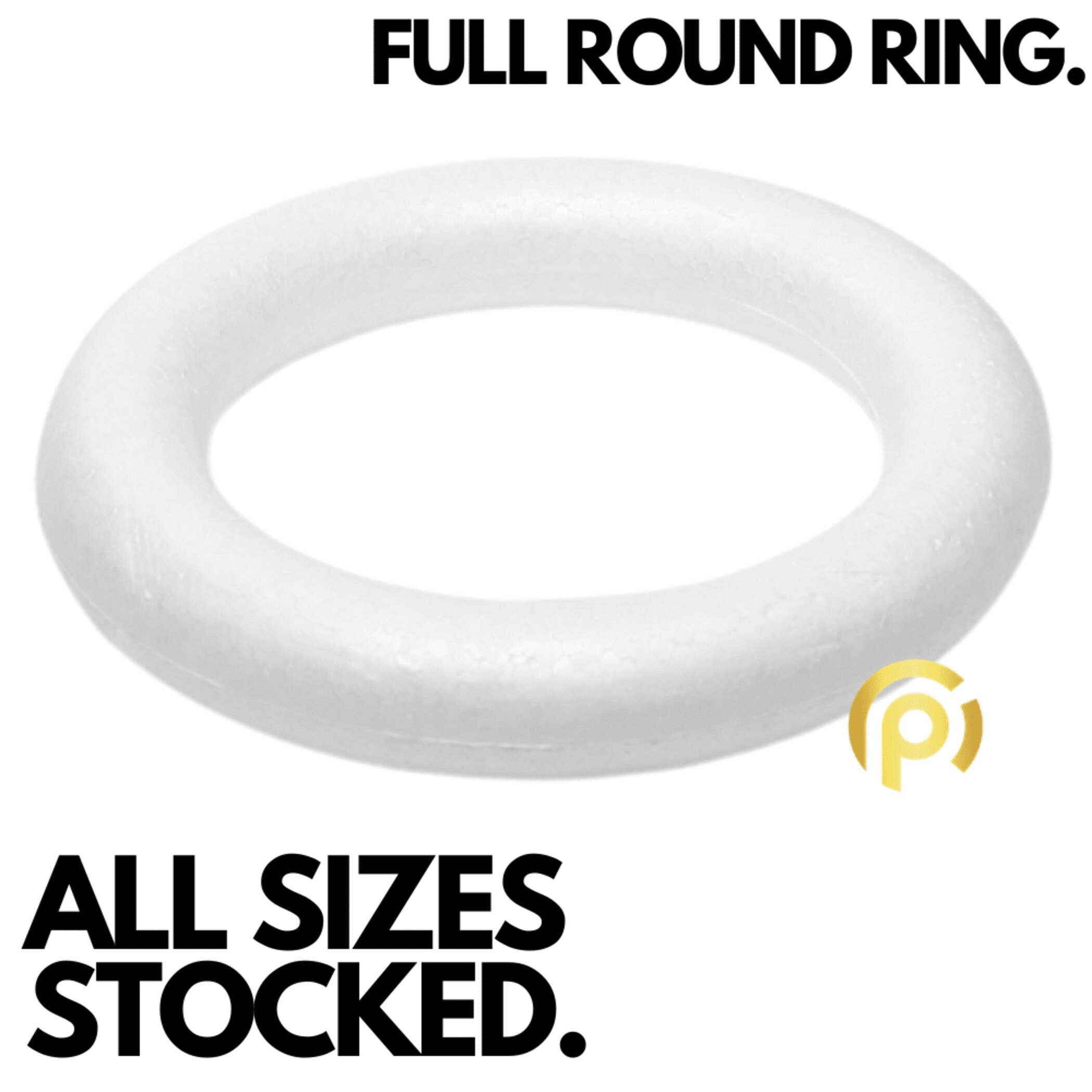 Polystyrene Styrofoam Full Round Festive Ring Wreath Garland - Etsy UK