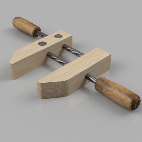 DIY Wooden Clamps Plan _ Woodworking Tools - Etsy