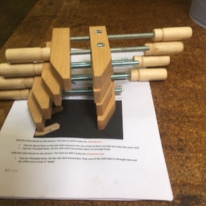 DIY Wooden Clamps Plan _ Woodworking Tools - Etsy