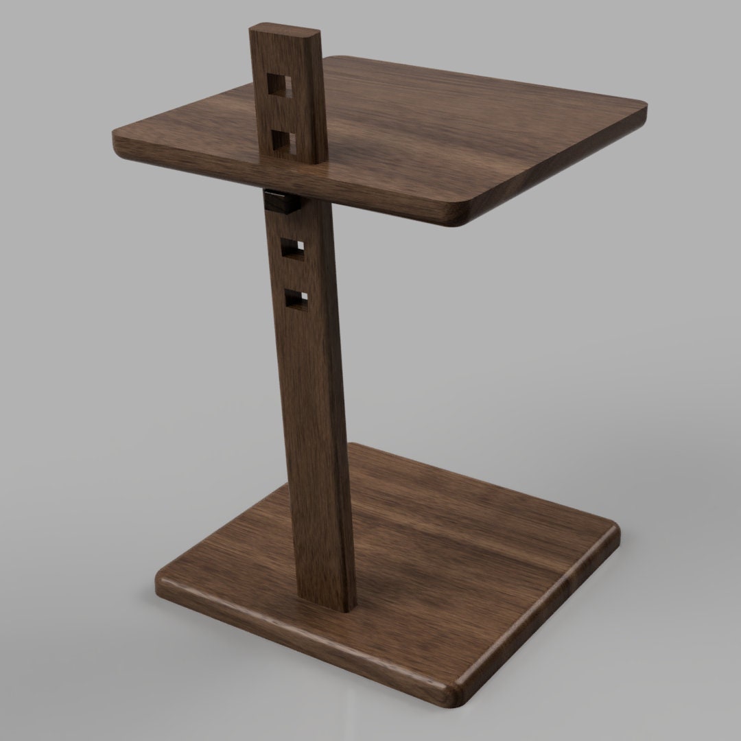 DIY Side Table With Adjustable Height Plan - DIY Easy to Build Project ...