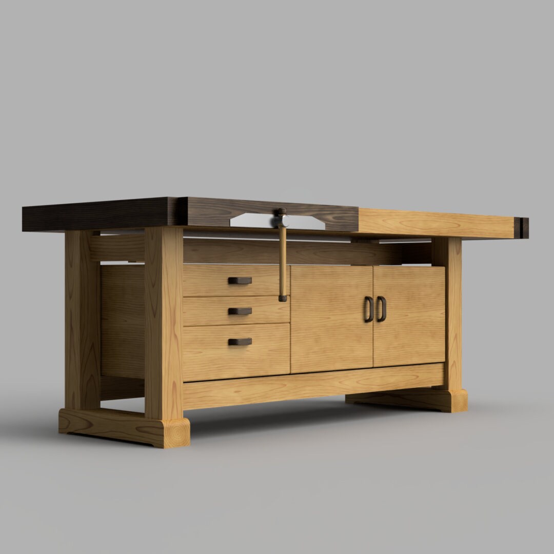 Diy Workbench Plan Diy Easy To Build Project Woodworking Plans Etsy