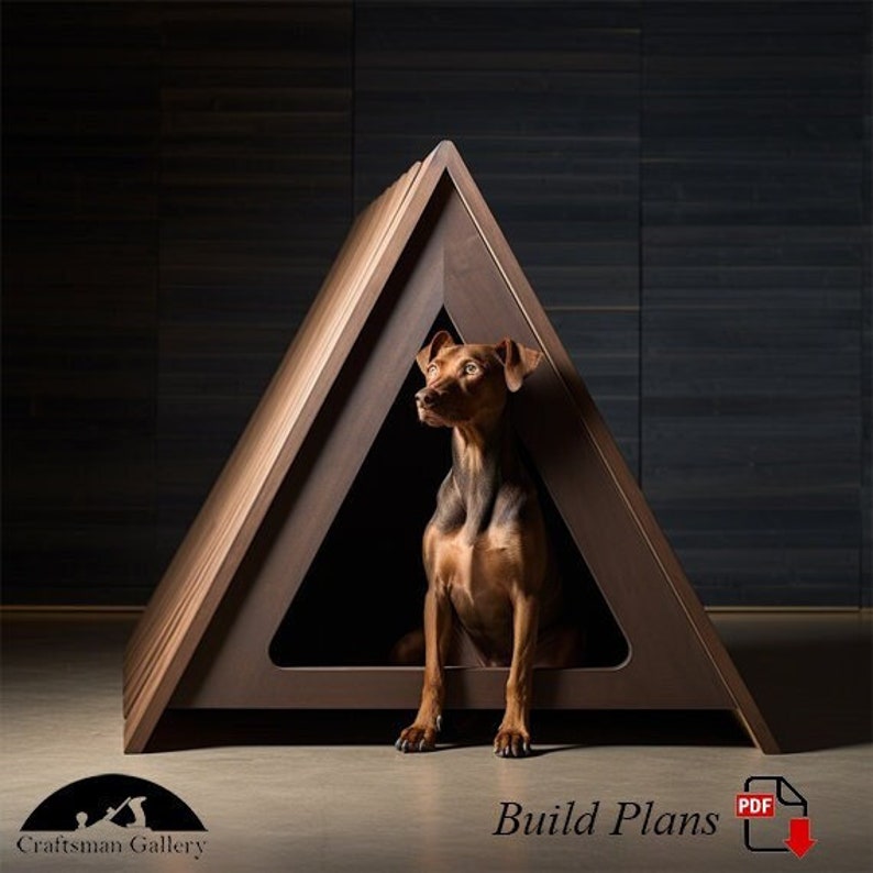 DIY Doghouse Plan - DIY Easy-to-build Project - Woodworking Plans - Etsy