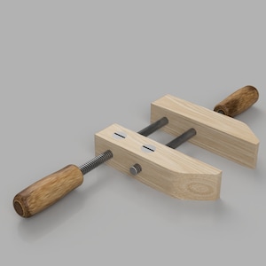 DIY Wooden Clamps Plan _ Woodworking Tools - Etsy