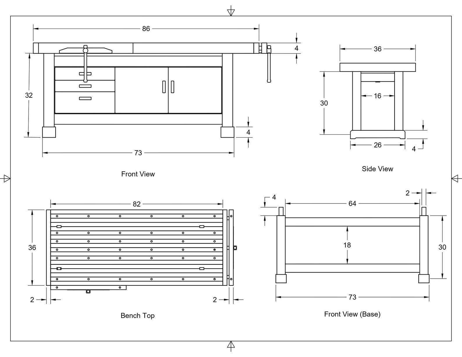 Diy Workbench Plan Diy Easy To Build Project Woodworking Plans Etsy