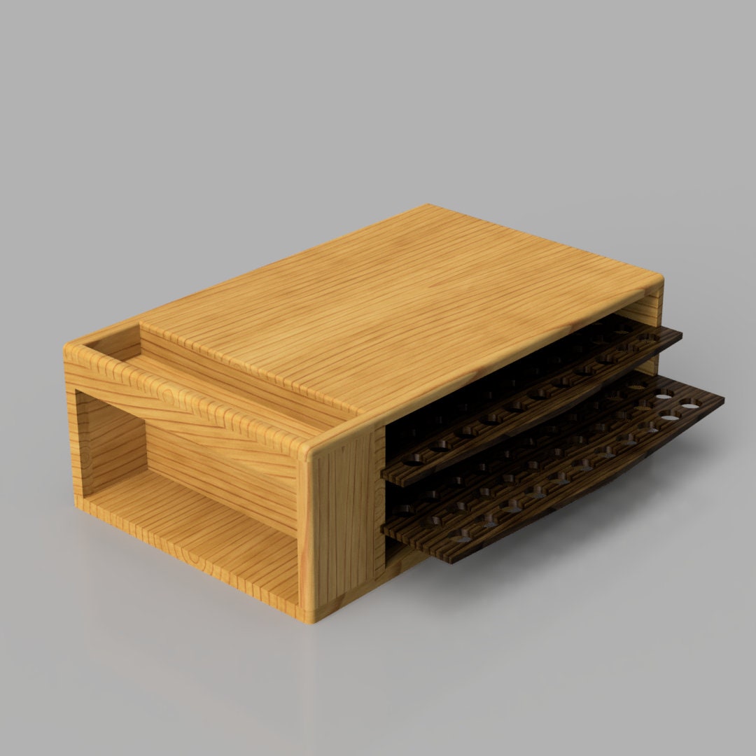 Wooden Espresso Machine Stand Plan for Capsules . DIY Woodworking Plan ...