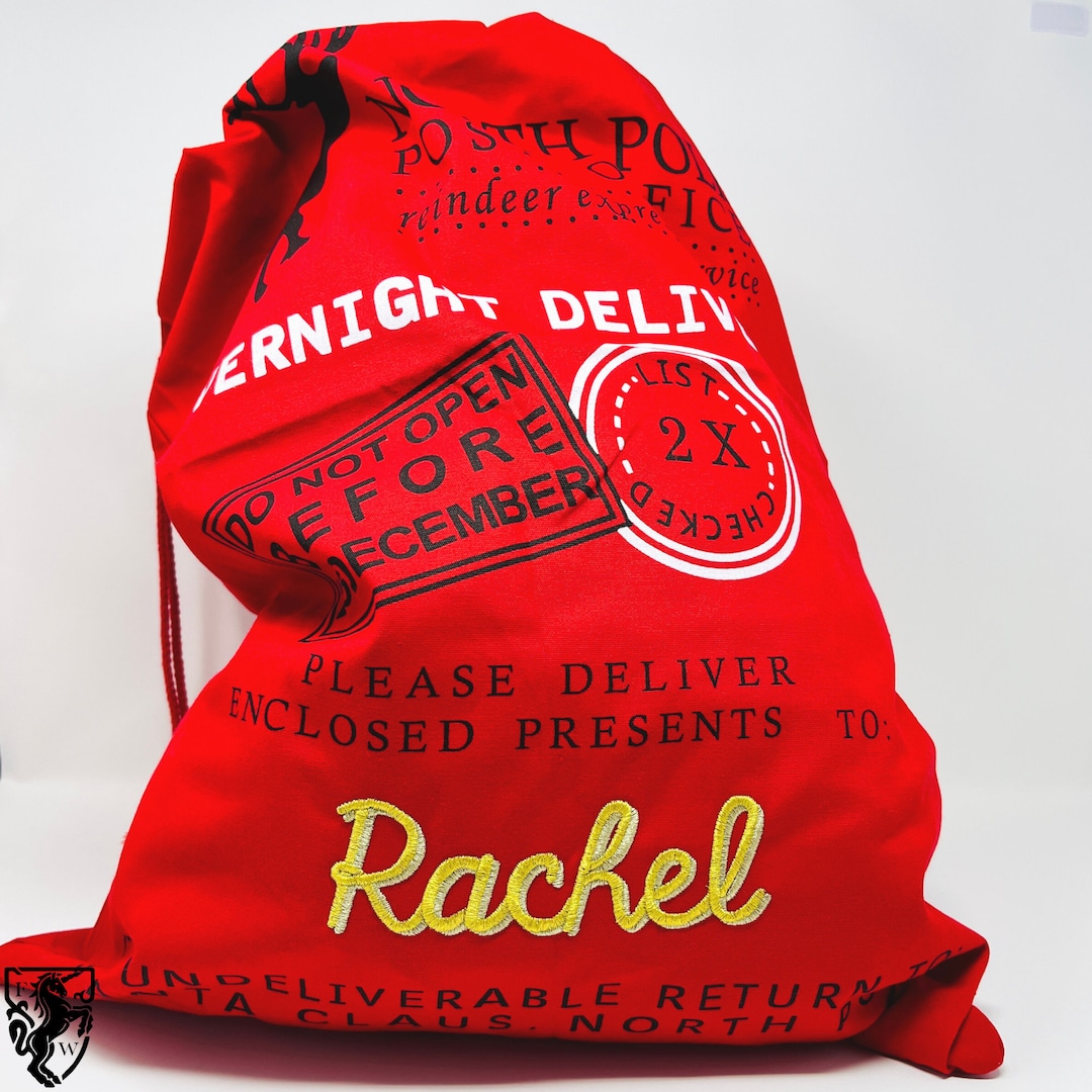 Personalized Santa Sack, Christmas Toy Bag, Large Christmas Gift Bags ...