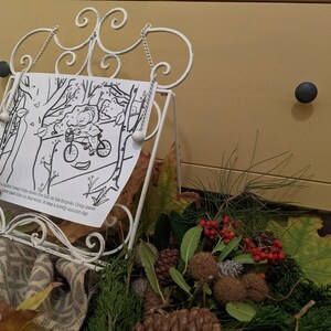 Fall Coloring Page for Kids and Adults, Printable Coloring Page, Cute ...