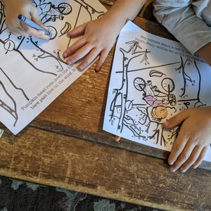 Fall Coloring Page for Kids and Adults, Printable Coloring Page, Cute ...