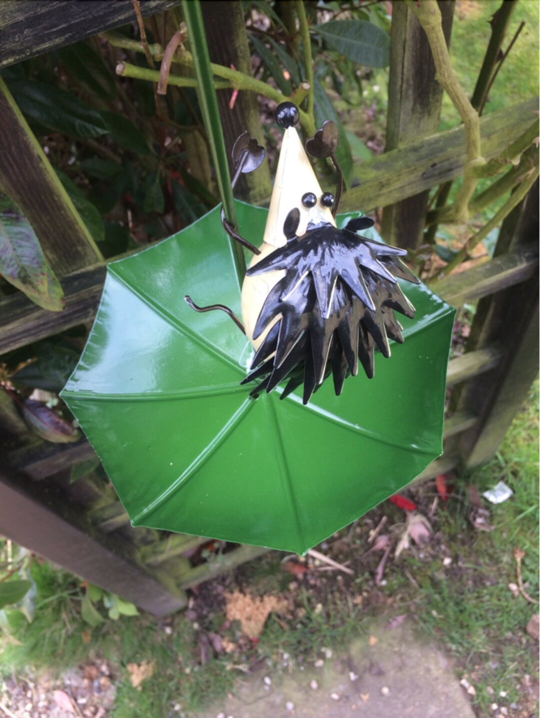 Hanging Cheeky Metal Hedgehog Bird Feeder Garden Gift Ornament - Etsy
