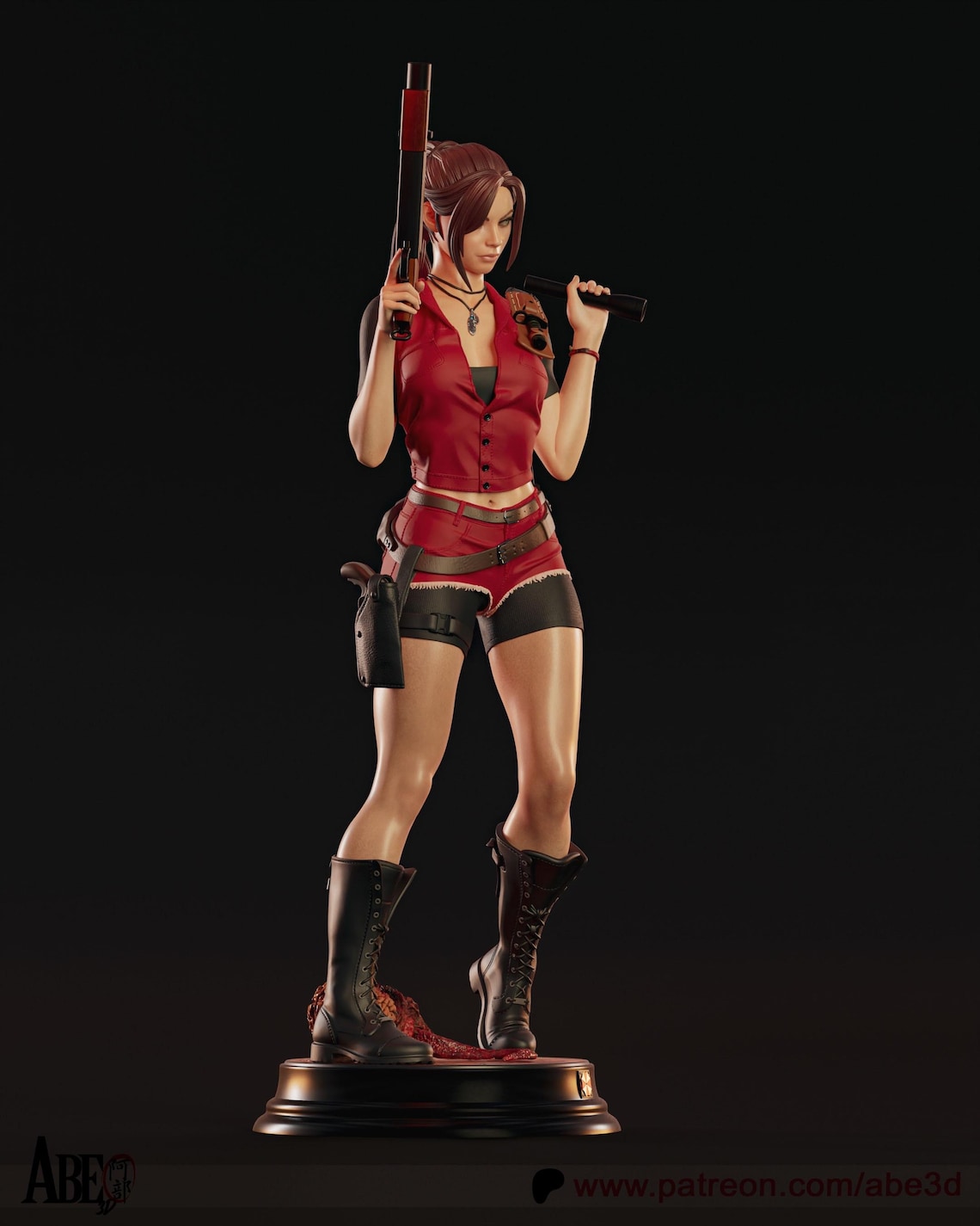 Pre-order Claire Redfield Resident Evil 2 14K Resin 3D Print 1/8-1/6-1/ ...