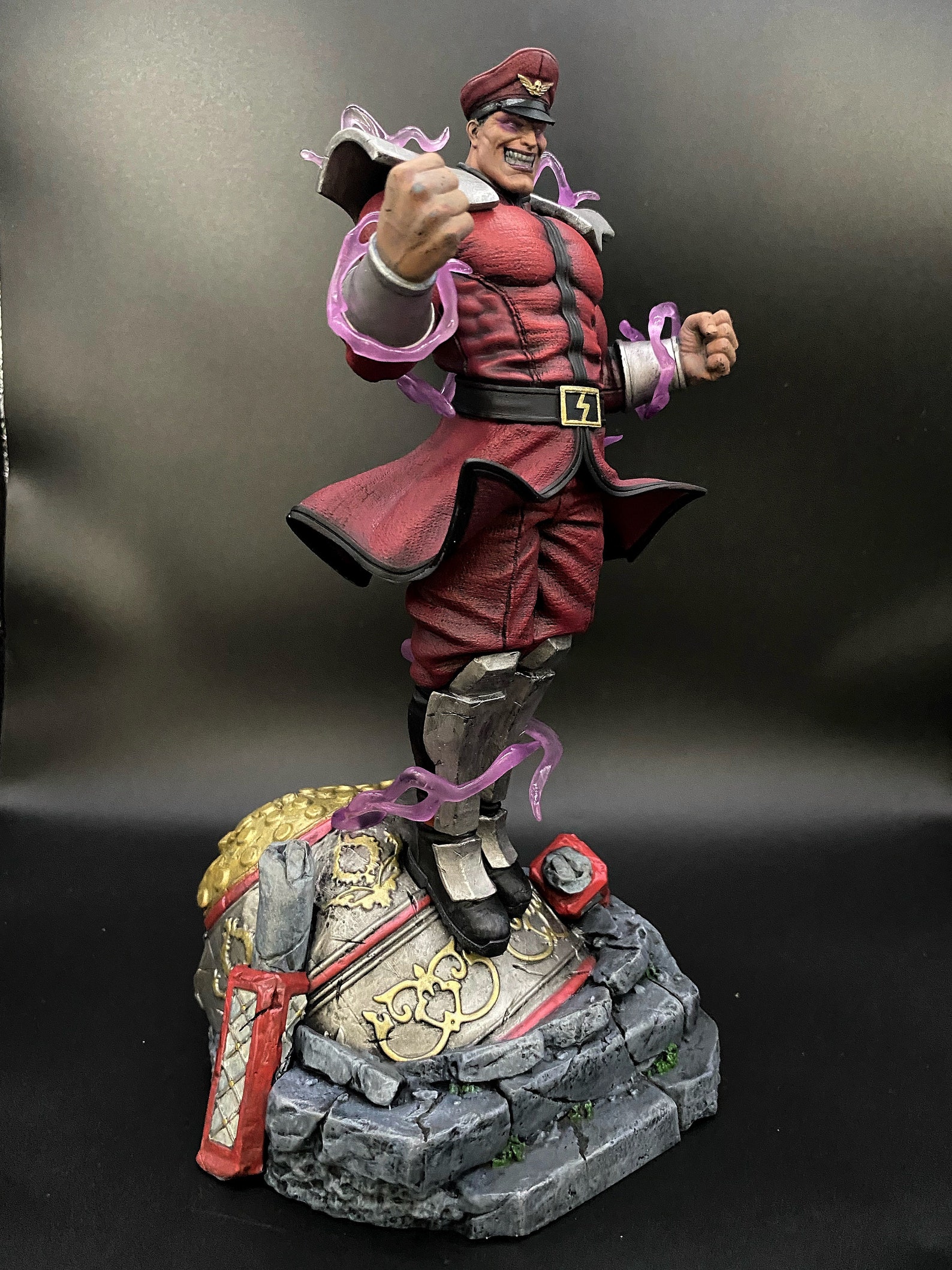 Street Fighter M.bison 8K Resin Print Custom Paint 1/10 Scale - Etsy