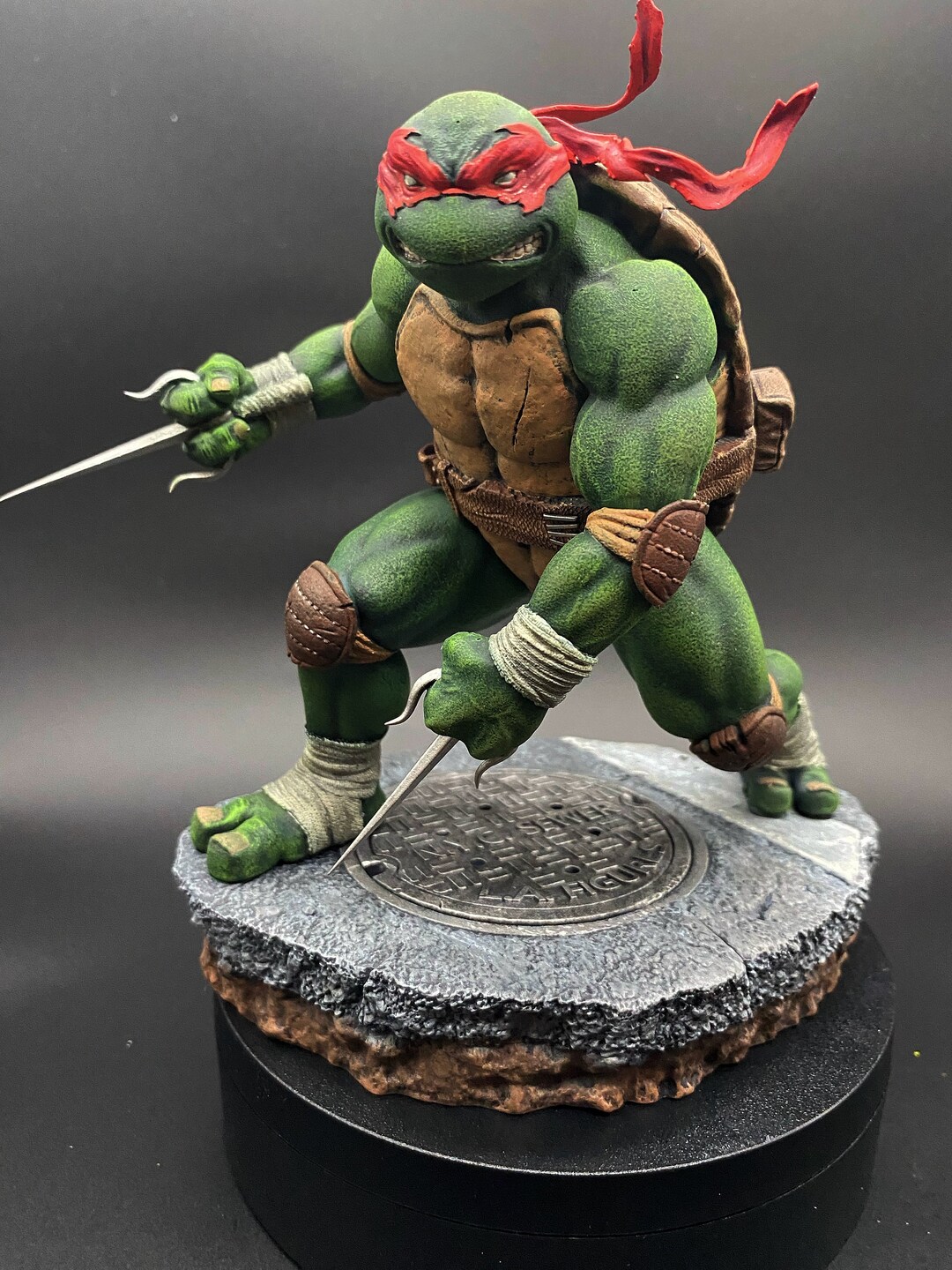 Red Ninja 14K Resin Print Custom Paint 1/10 Scale - Etsy